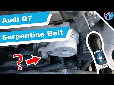 Audi Q7 engine fan belt diagram - YouTube