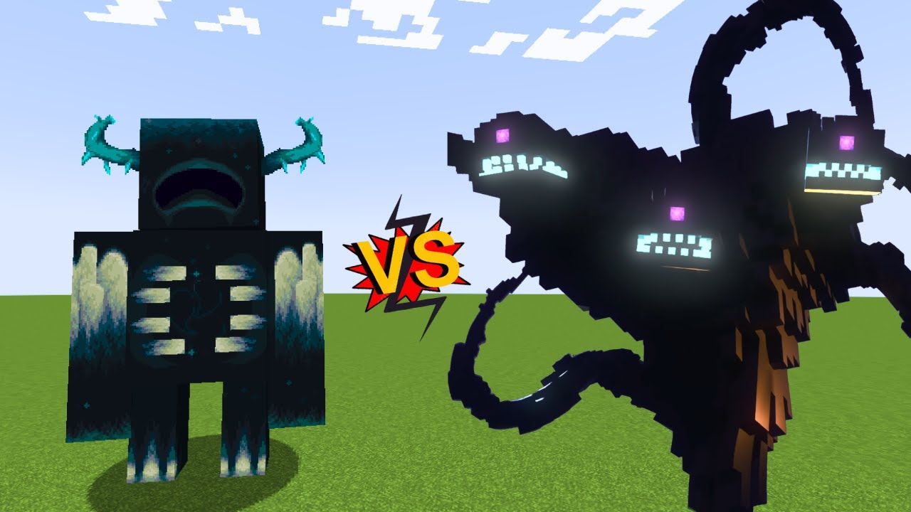Wither Storm vs Warden vs Wither - YouTube