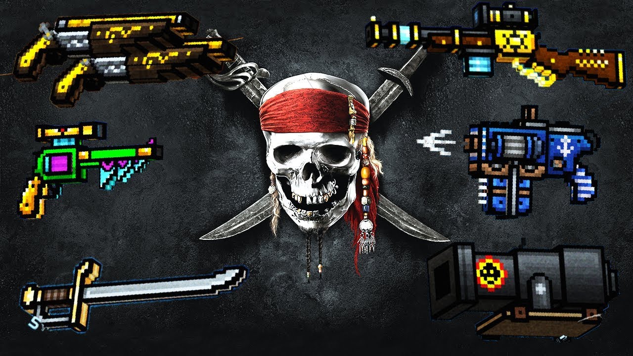 Pixel Gun 3D - Pirates Weapons Gameplay - YouTube