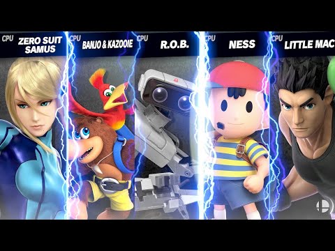 Super Smash Bros Ultimate: Zero Suit Samus vs Banjo & Kazooie vs R.O.B ...