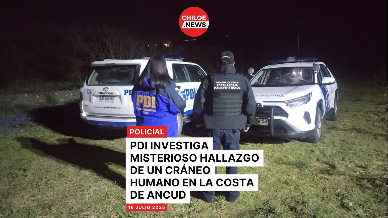 PDI investiga misterioso hallazgo de un cráneo humano en la costa de ...