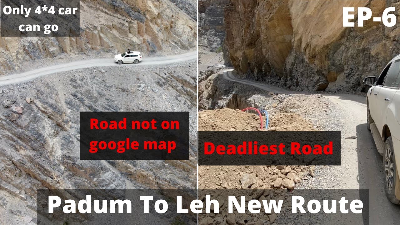 Padum To Leh Via Lingshed New Route | Most Dangerous Roads | Zanskar ...