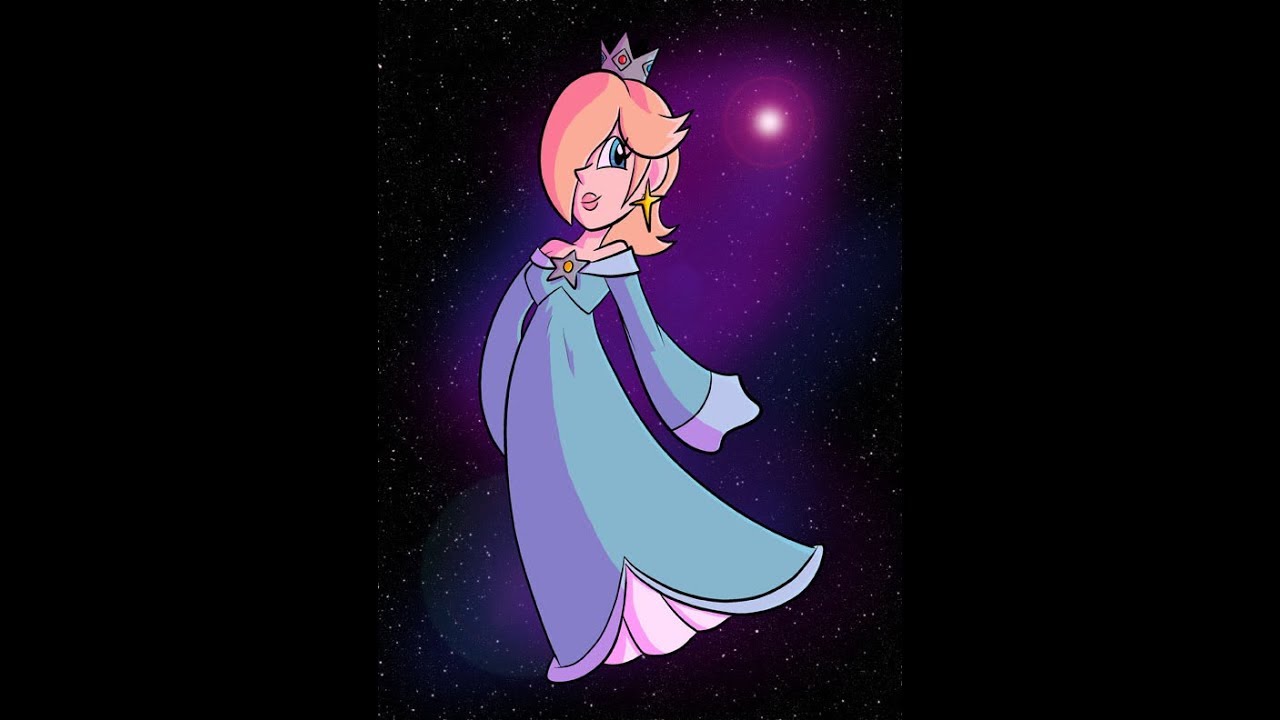 Let's Draw Princess Rosalina from Super Mario Galaxy - YouTube