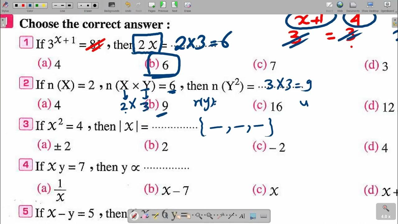 solving multiple choice algebra prep 3 2024 - YouTube