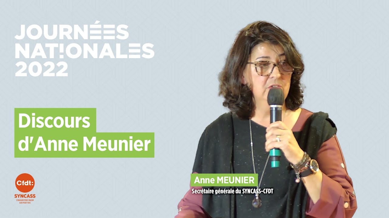 Discours d'Anne Meunier | Journées Nationales 2022 - YouTube