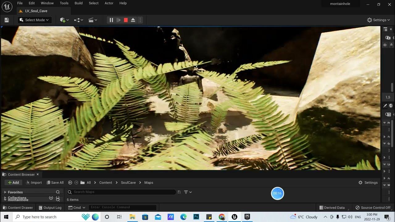 Unreal Engine 5 Chinese tutorial: cave in unreal engine marketplace. 虚幻引擎5初学者教程：虚幻商城山洞免费资产 - YouTube