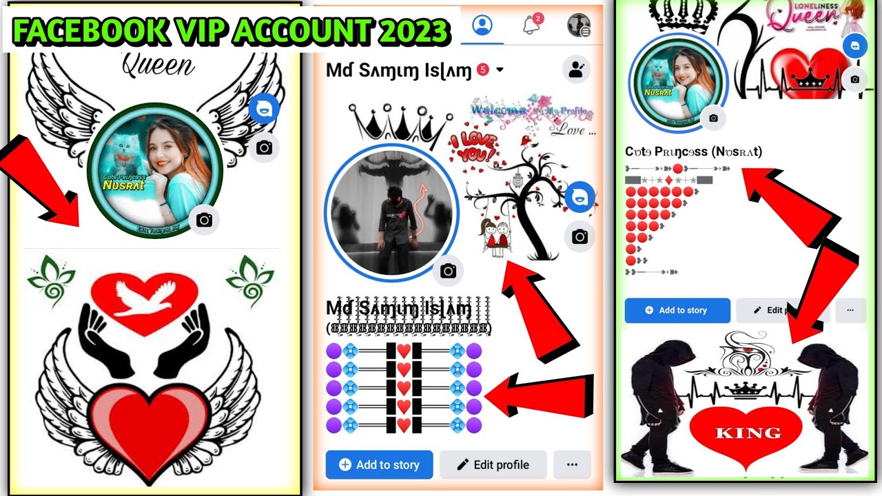 Facebook Stylish Vip Account 2023 | Facebook Style Bio | cover photo ...