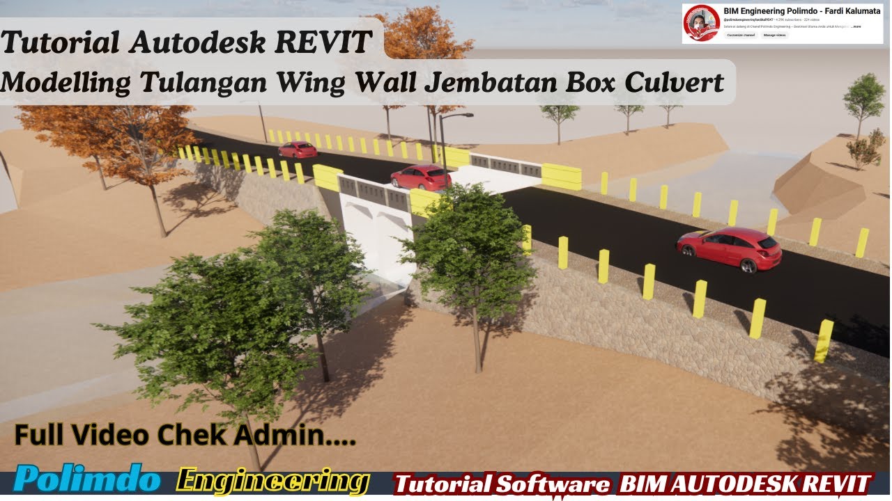 Pemodelan Tulangan Wing Wall Jembatan Box Culvert - YouTube