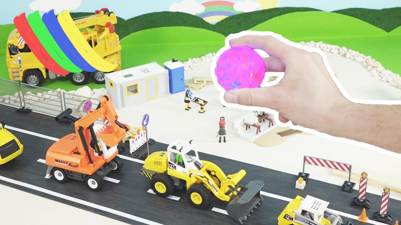 Construction Trucks for Kids: Big Trucks Crushing, Excavator, Shovel ...