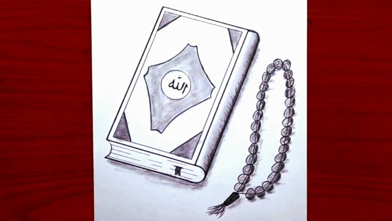 Quran and Rosary Drawing - Kuran'ı Kerim ve Tesbih Çizim - YouTube