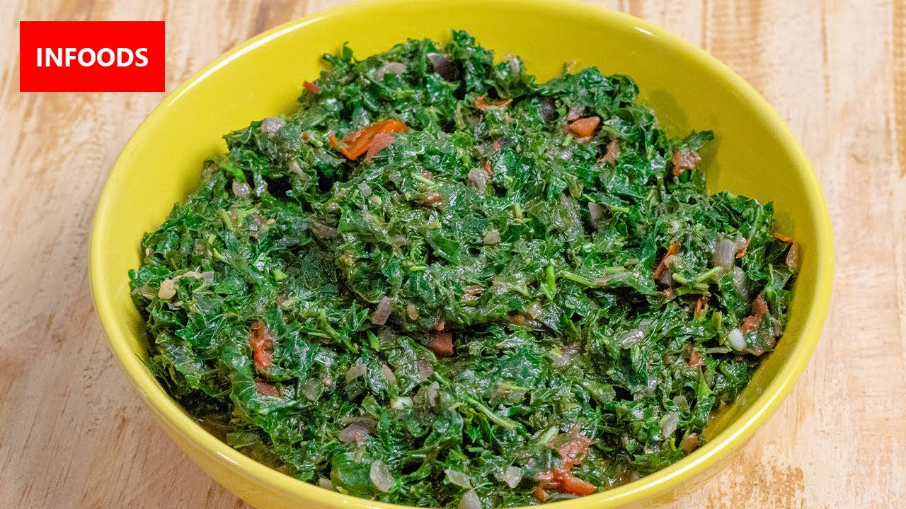 Kenyan Terere Recipe | How to Cook Terere | Infoods - YouTube