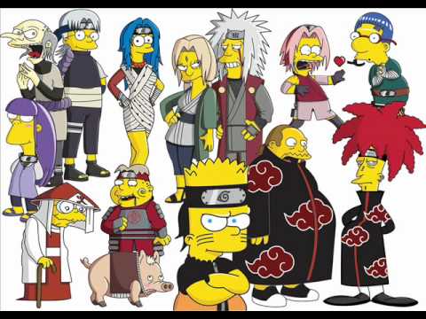 Los Simpson cómo Naruto - Imagui