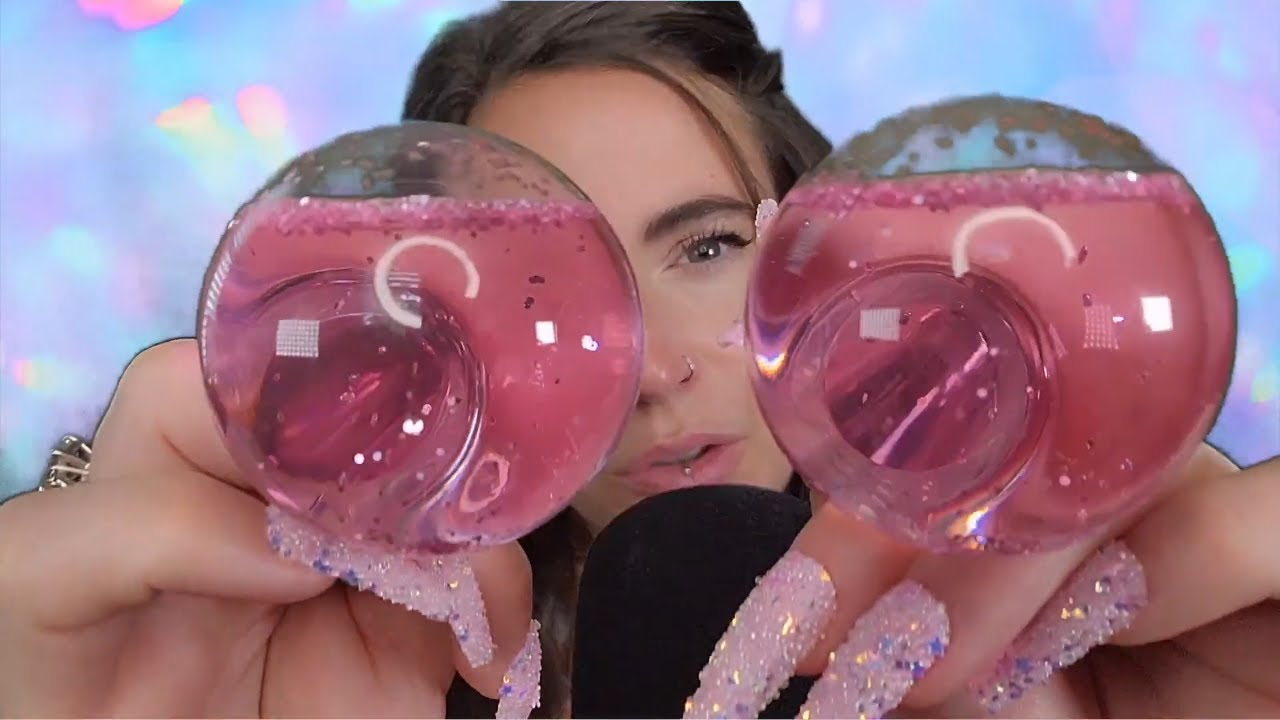 ASMR Glitter Globes Trigger Assortment (Tapping, Look At the Glitter ...