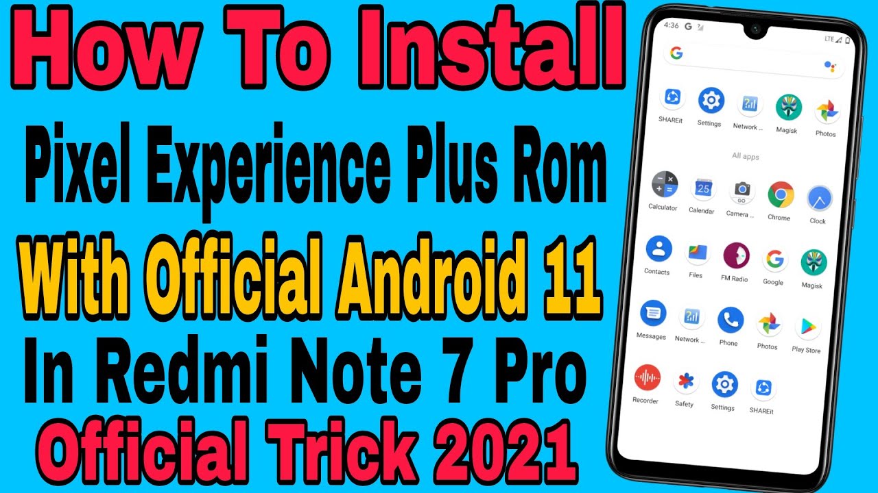 2021 | How To Install Pixel Experience Plus Rom In Redmi Note 7 Pro ...