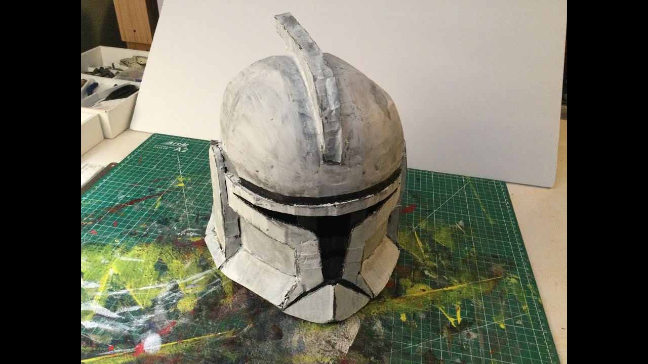 Making A DIY Phase 1 Clone Helmet Out Of Cardboard YouTube Making A DIY Phase 1 Clone Helmet Out Of Cardboard YouTube