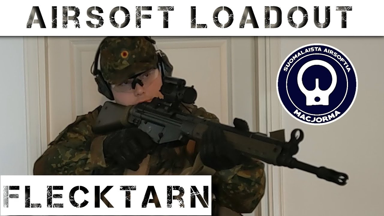 Airsoft Loadout - Varusteiden Esittely Flecktarn - Airsoft Suomi - YouTube
