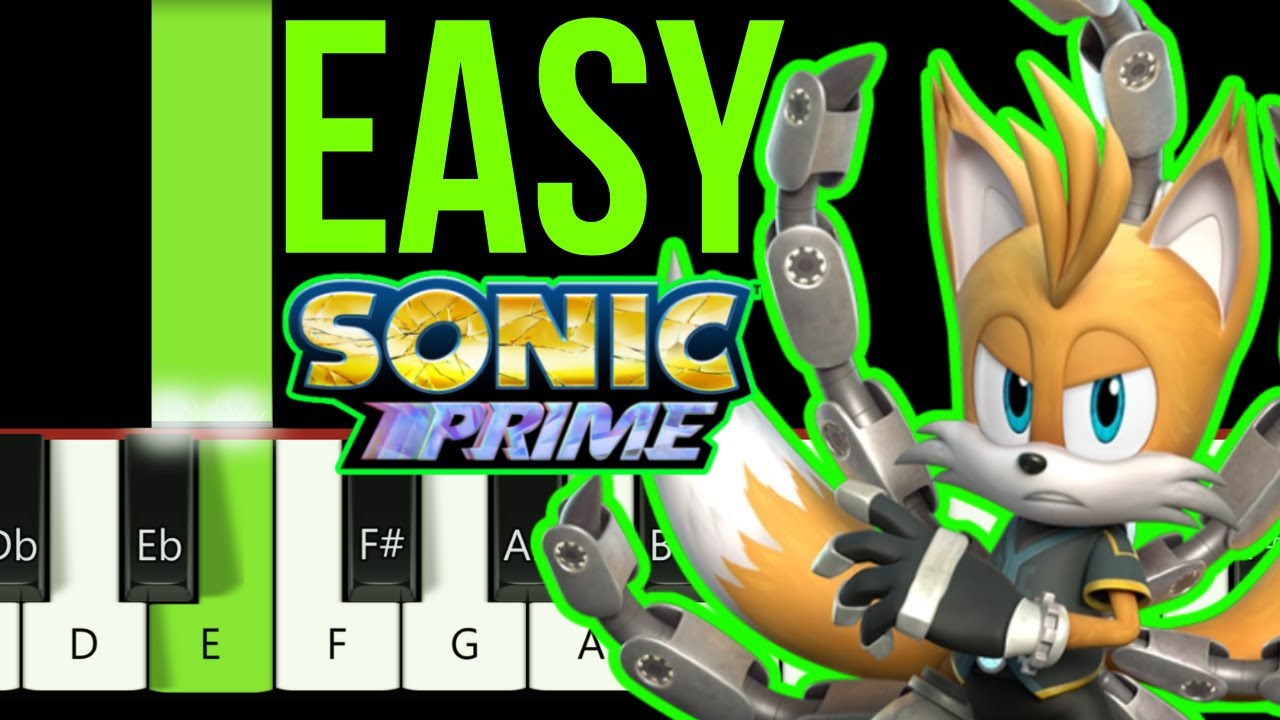 Sonic Prime Theme EASY piano tutorial (Midi in desc.) - YouTube