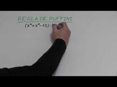 REGLA DE RUFFINI 3º Y 4º SECUNDARIA - YouTube
