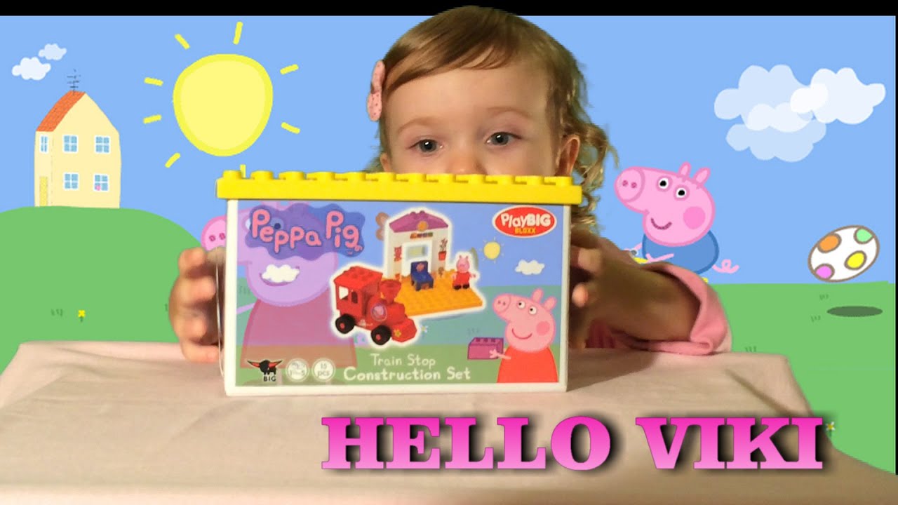 Свинка Пеппа на русском Обзор игрушки Peppa Pig Play BIG Blox - YouTube