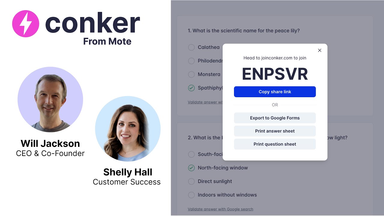 Introducing www.conker.ai - questions in a flash, powered by AI. Now ...