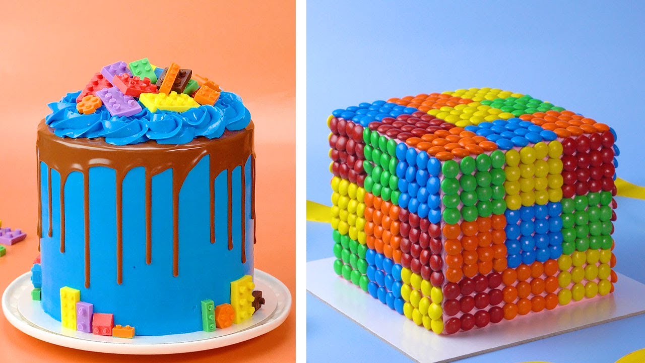 How to make Rainbow Cake Decorating Ideas | Easy Cake Decorating ...