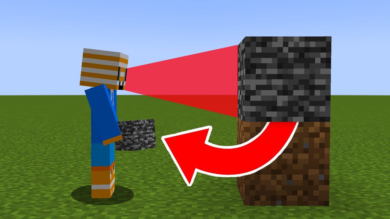 Minecraft, But You Get Every Block You Look At... - YouTube