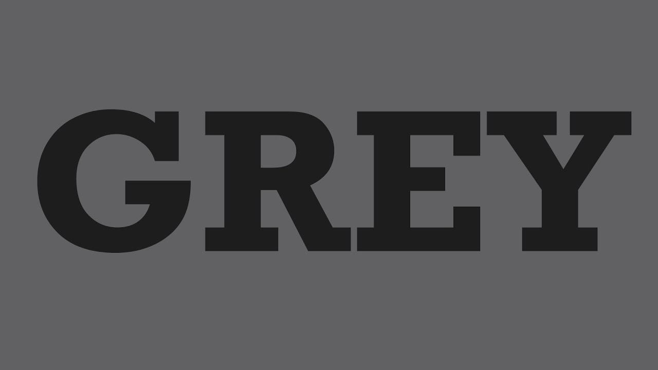 Grey Color Screen for 1 hour | #616162 | Grey Background light - YouTube