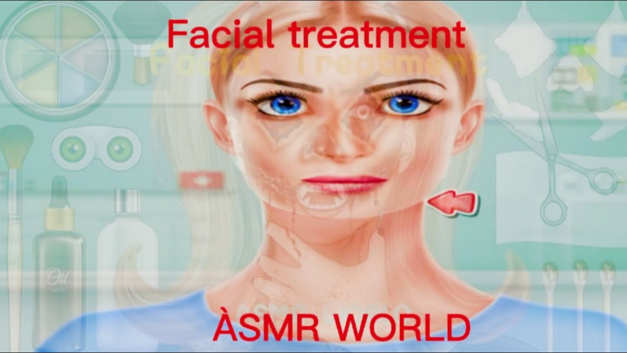 ASMR VIDEO (Beauty treatment) | ASMR treatment | Chin of face treatment ...