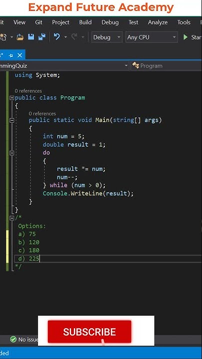 Programming Quiz Questions Q49 Expand Future Academy Shorts Programming Youtube