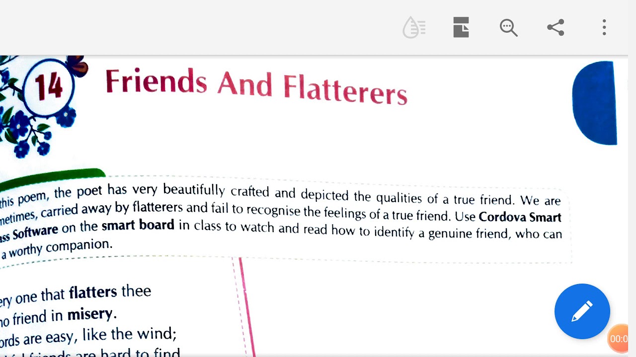 Class 7. Lesson 14. Friends and Flatters. Complete. Book : Sunbeams ...