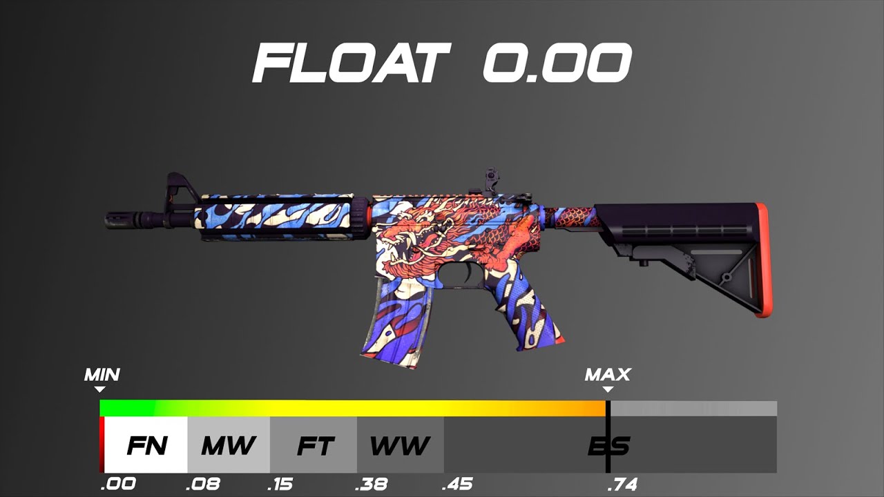 CSGO M4A4 | 龍王 Dragon King - Skin wear/float - YouTube