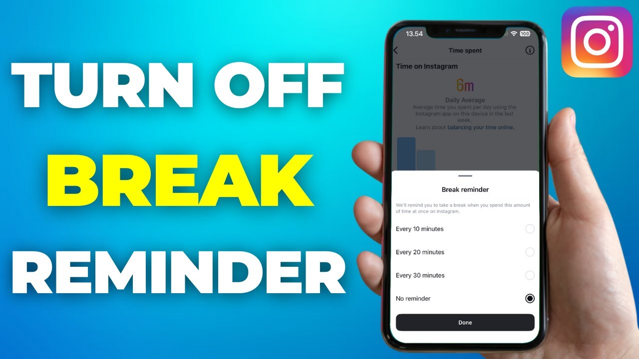 How To Turn Off Break Reminder on Instagram - YouTube
