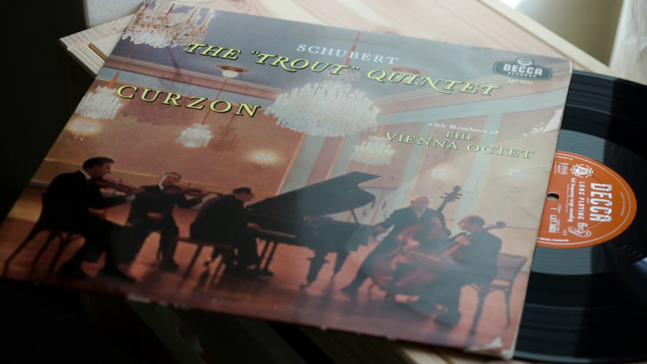 Schubert "Trout" Quintet Curzon & members of The Vienna Octet 1958 LP ...