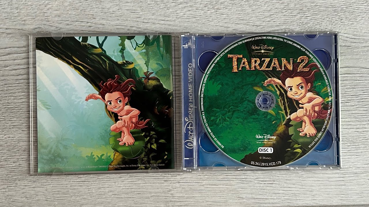 Tarzan 2 VCD Opening from Walt Disney Home Video 2005 in Turkish Turkey ...