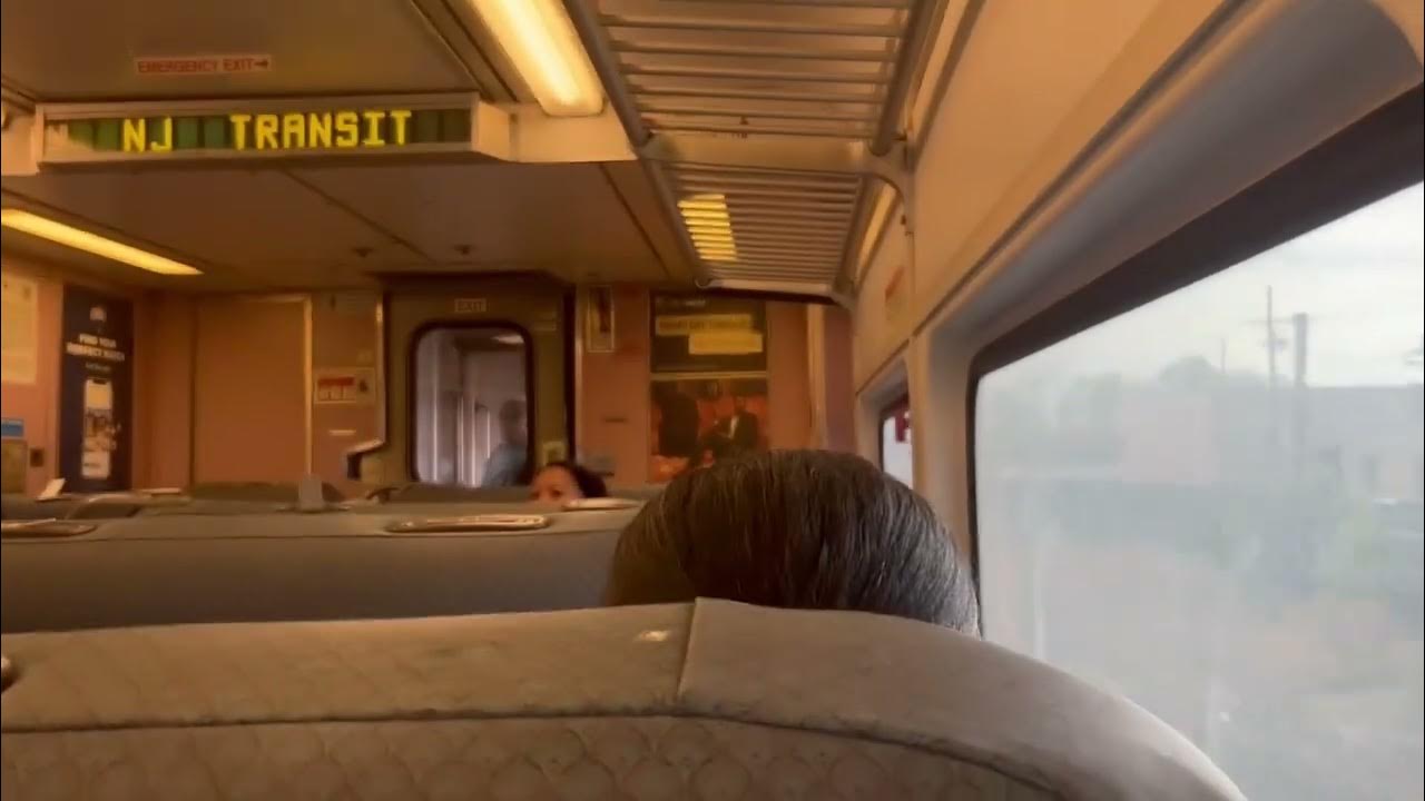 NJ Transit North Jersey Coast Train #3595 Comet II/IV Ride from Newark Airport to Rahway - YouTube