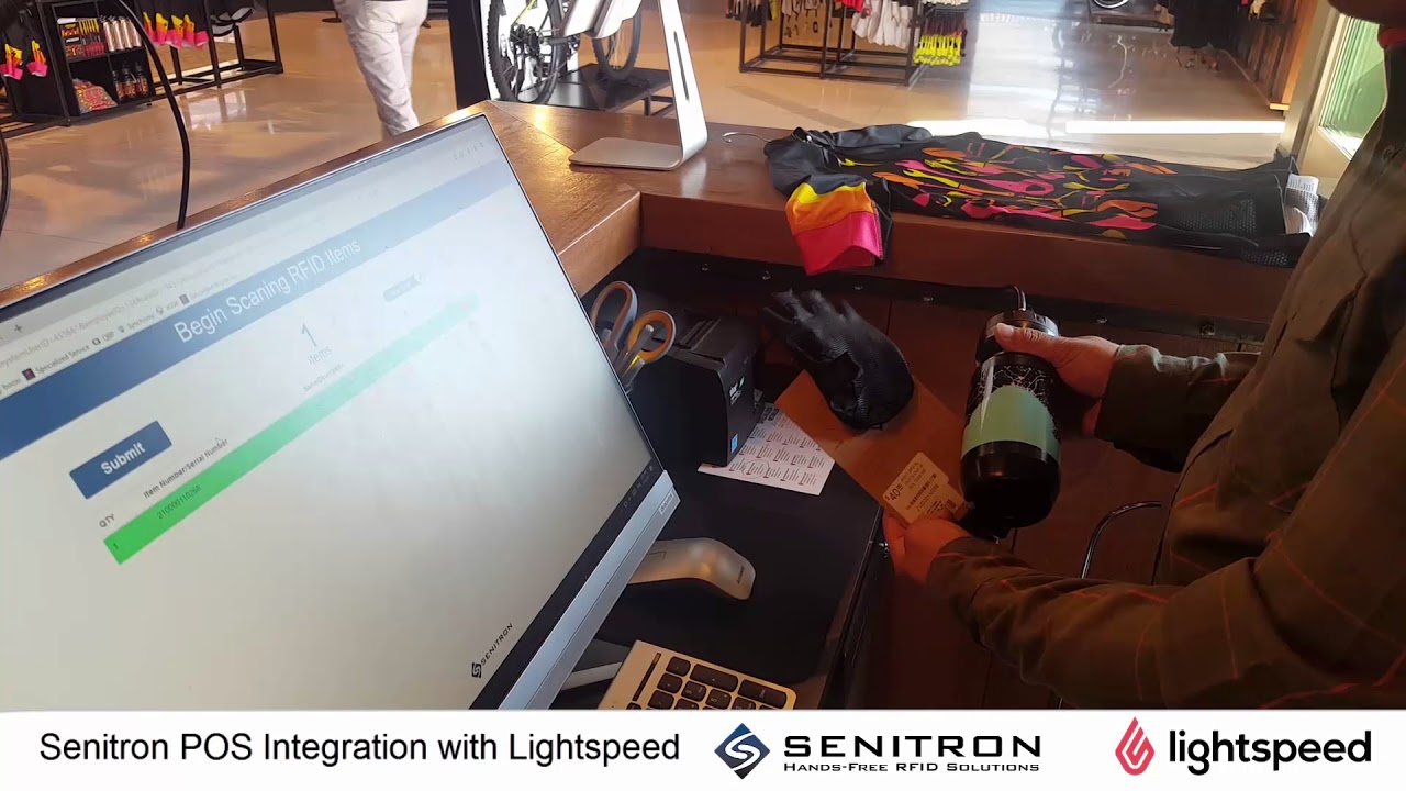Senitron Hands-Free RFID Solutions - POS Integration with Lightspeed - YouTube