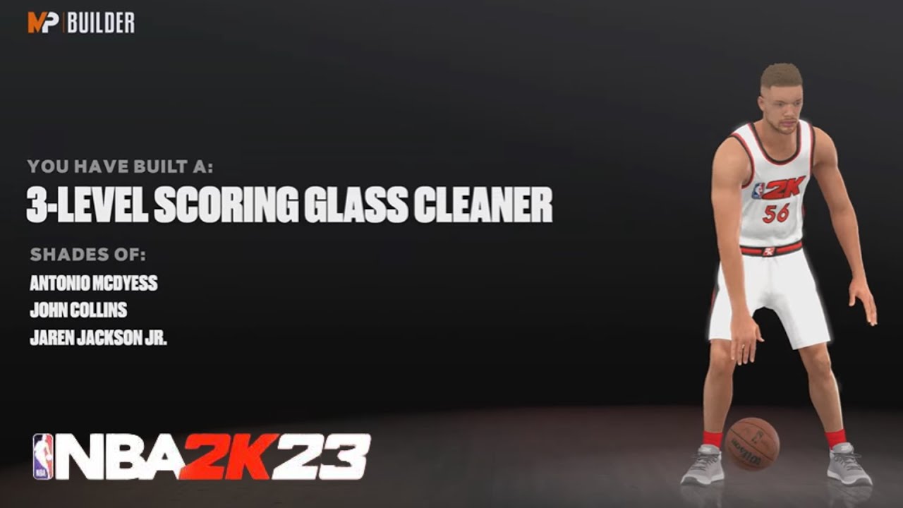 I MADE A 3-LEVEL SCORING GLASS CLEANER IN NBA 2K23 CURRENT GEN - YouTube