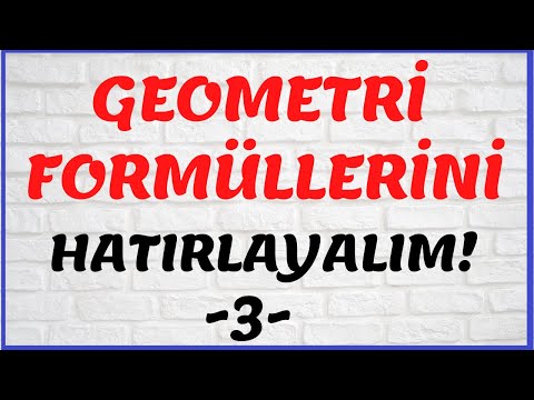 (ÇOKGENLER-DÖRTGENLER)GEOMETRİ FORMÜLLERİNİ HATIRLAYALIM-3- (Kaynak Rasyonel Yay. Geometri Soru B.)