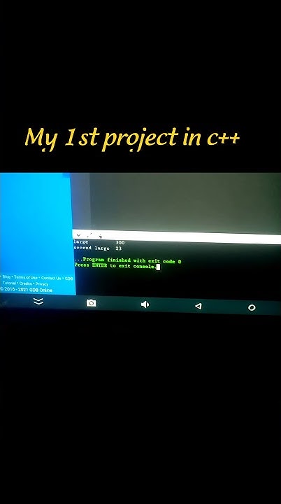 my 1st project in c ++ - YouTube