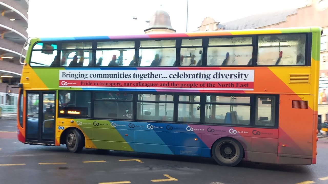 *RAINBOW BUS* GNE Celebrating Diversity bus 6050 NK12GDE Wright Gemini ...