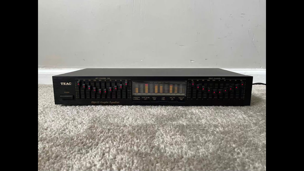 Teac EQA-22 Stereo Graphic Equalizer EQ - YouTube