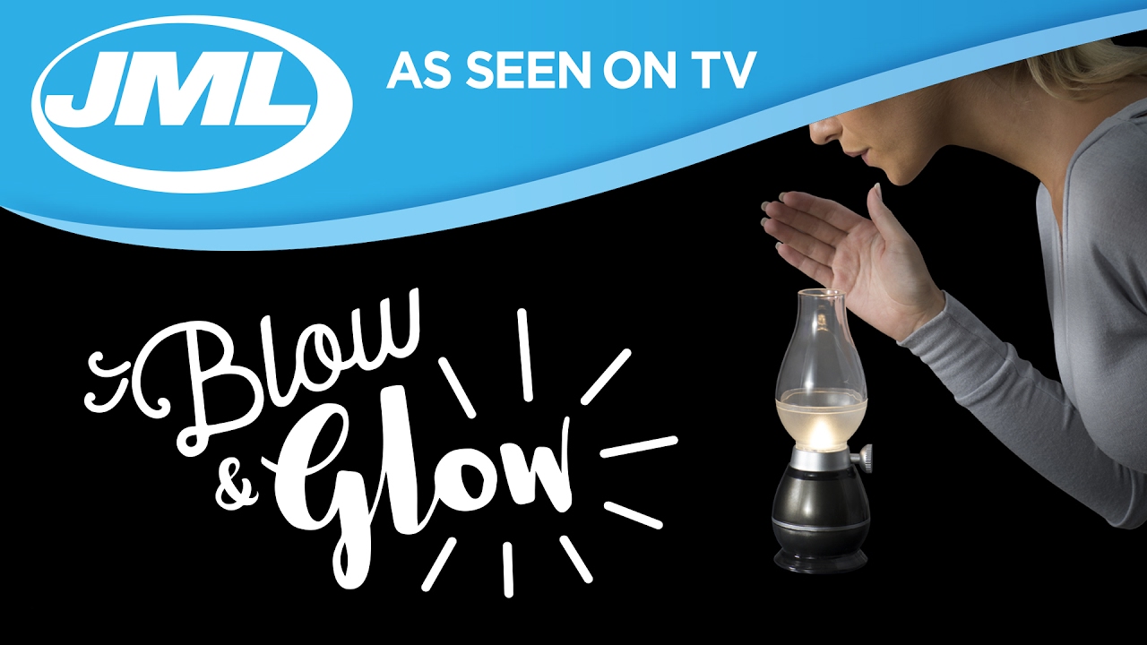 Blow and Glow: LED Camping and Indoor Lantern from JML - YouTube