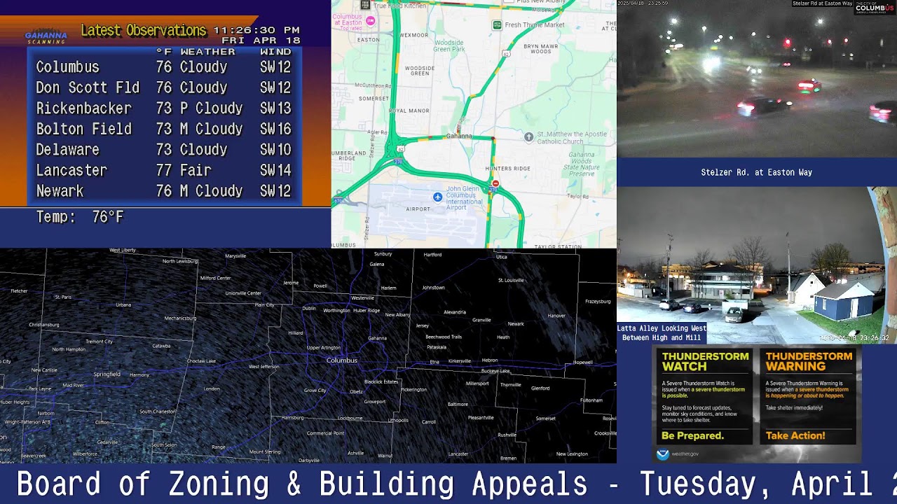 🔴 Live Weather & Traffic Coverage | Gahanna Scanning Infostream | 4/18 ...
