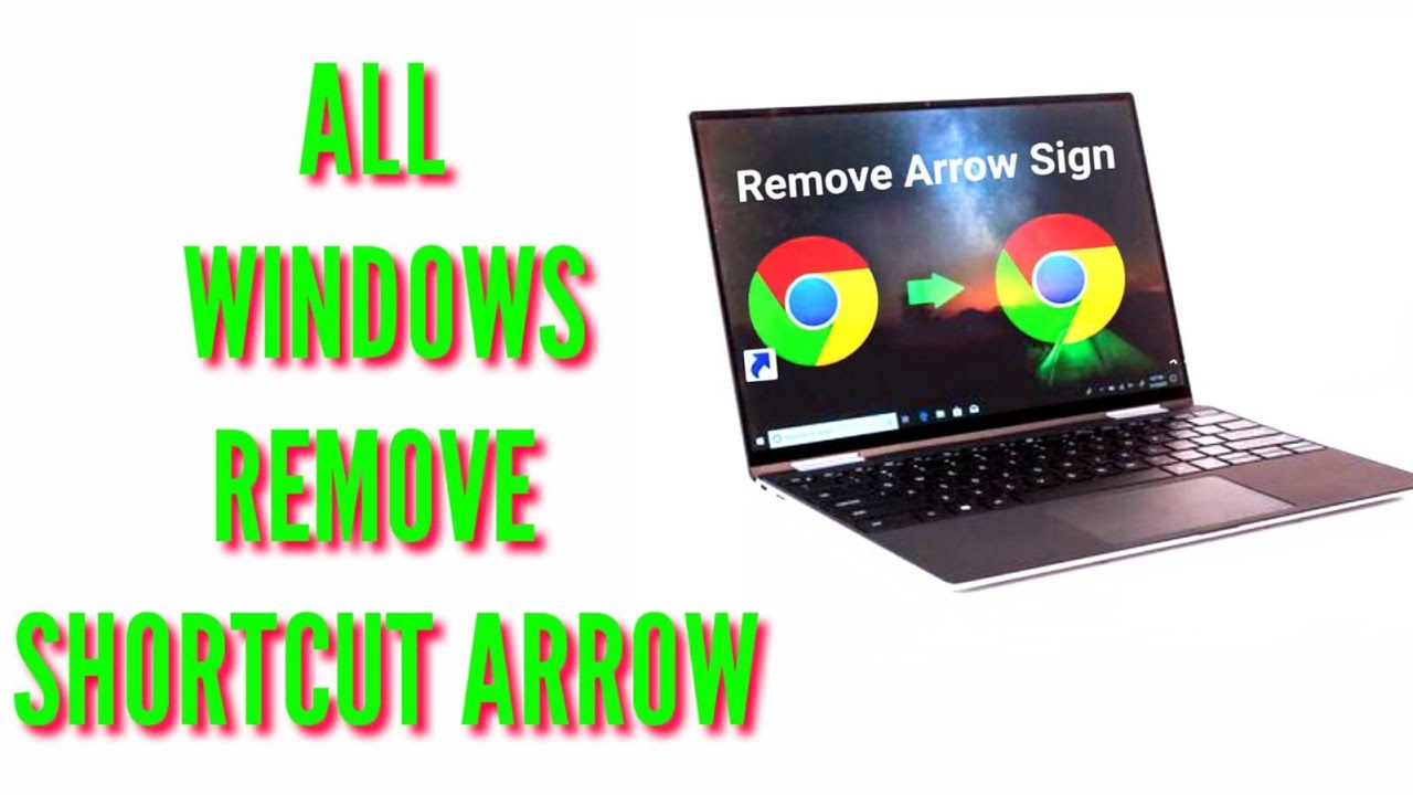 How to Remove Shortcut Arrows from Icons on Desktop | Works in all ...