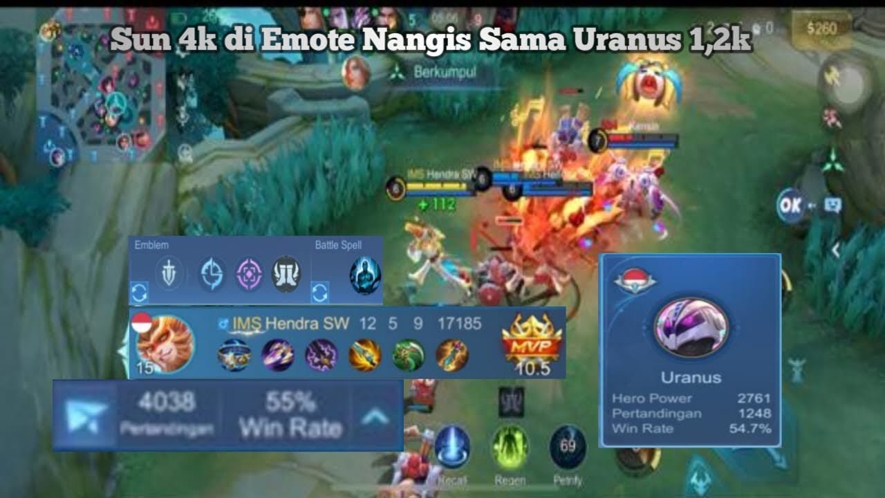 Sun Solo Rank. Sun ku di Emote Nangis Sama Uranus Auto Mode Serius ...