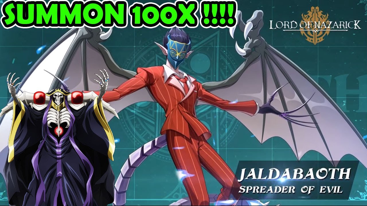 SUMMON ALL IN 100X !! CHARACTER TIER SS DEMIURGE MASK (JALDABAOTH ...