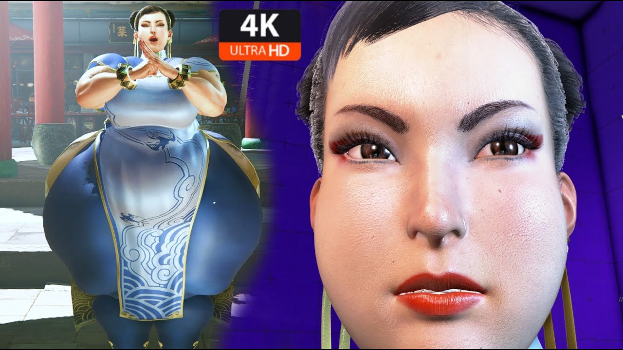 Fat Chun-Li Face Chubby Body Shape MOD Street Fighter 6 Fan Cam PC ...