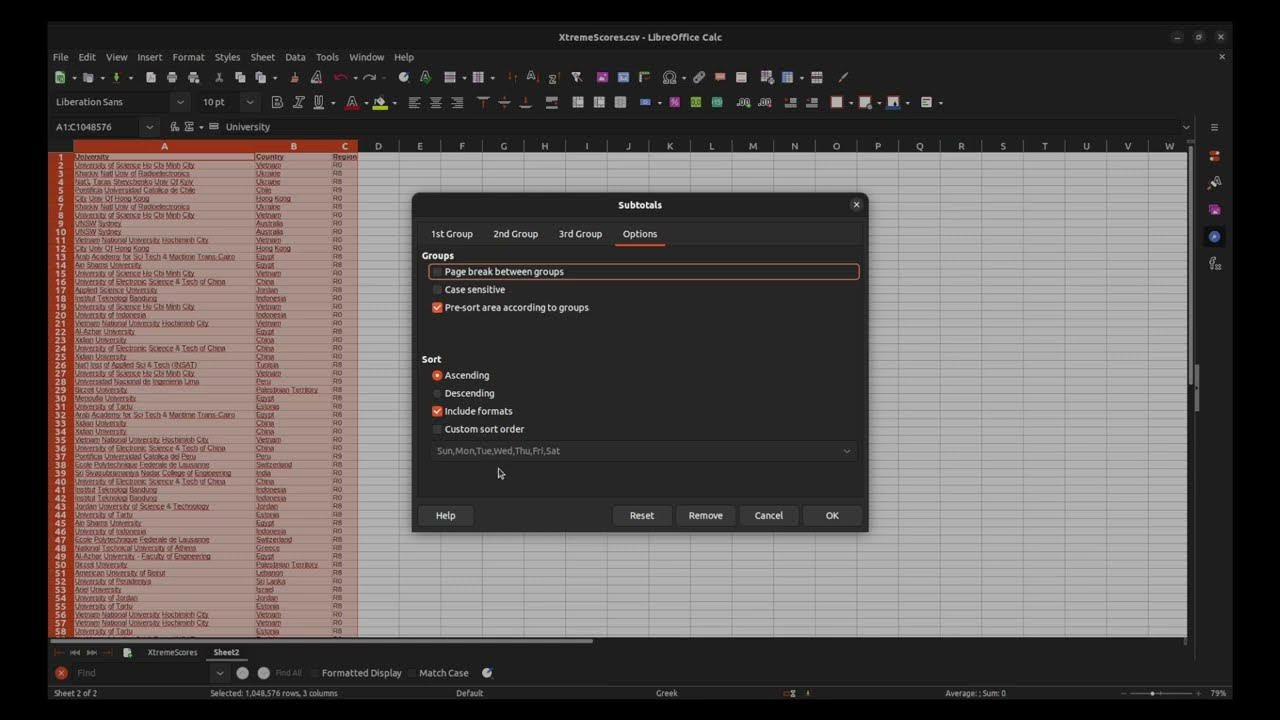 How to "group by" and sum or count in LibreOffice Calc (Excel) - YouTube