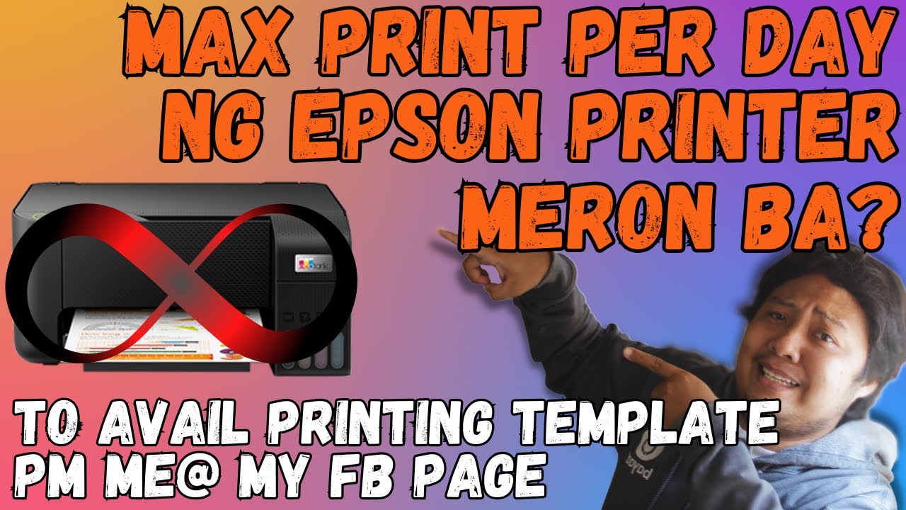 EPSON PRINTER MAY MAX DAILY PRINT OR MONTHLY BA GAYA NG CANON PRINTER ? - YouTube