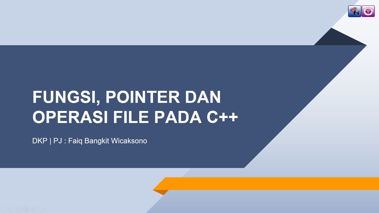 DKP PERTEMUAN 7 FUNGSI, POINTER DAN OPERASI FILE PADA C++ - YouTube